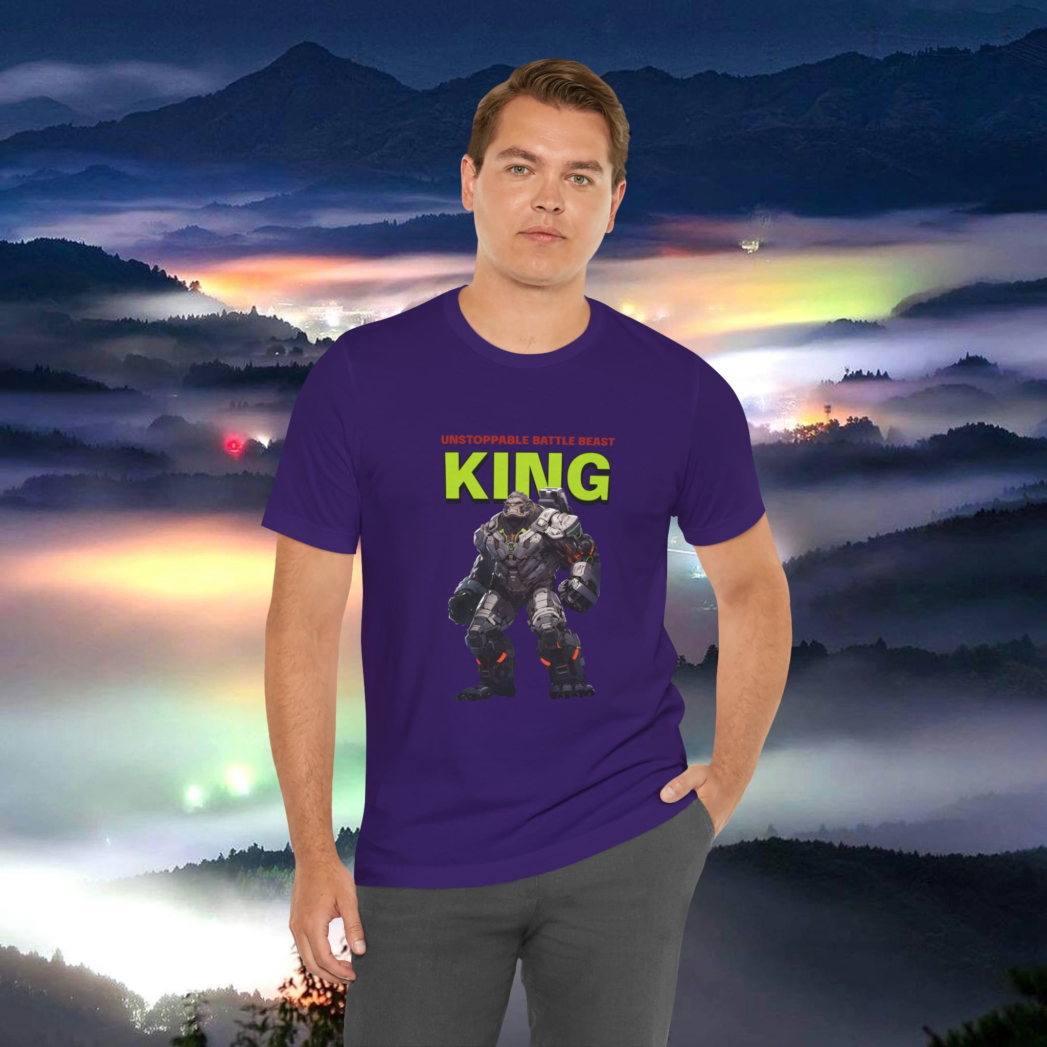 Unstoppable Battle Beast Superhero KING Unisex Jersey Short Sleeve T ...