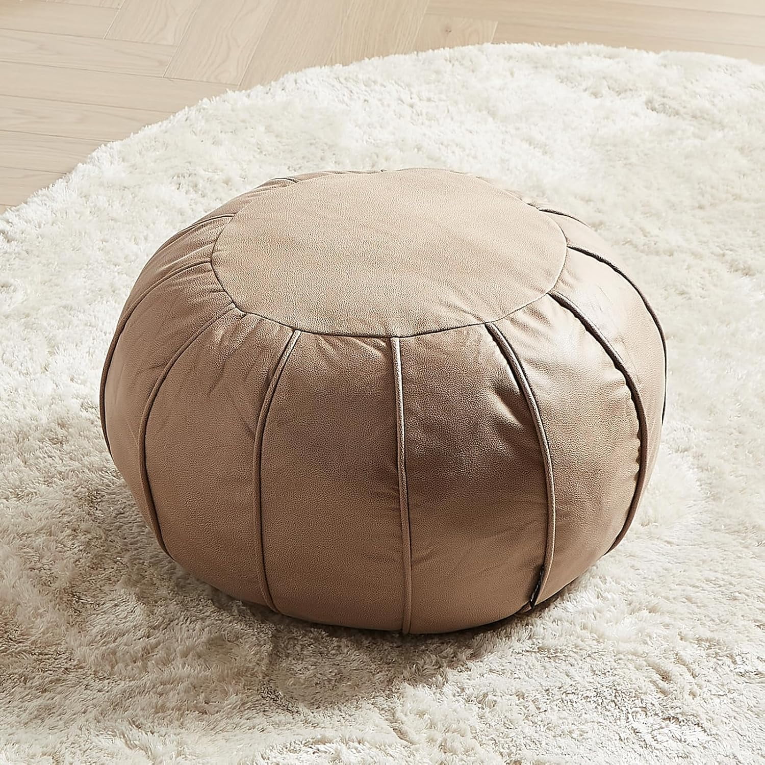 Unstuffed Ottoman Pouf Cover, Eco-Friendly Fabric Pouf Ottoman Floor ...