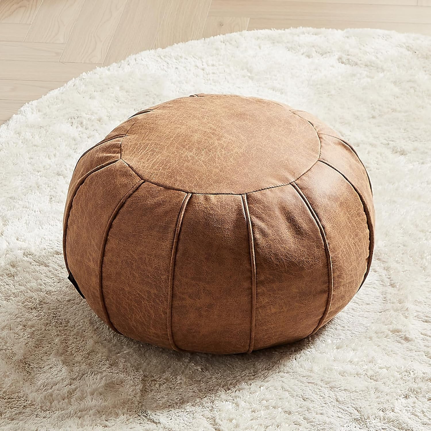 Unstuffed Ottoman Pouf Cover, Eco-Friendly Fabric Pouf Ottoman Floor ...