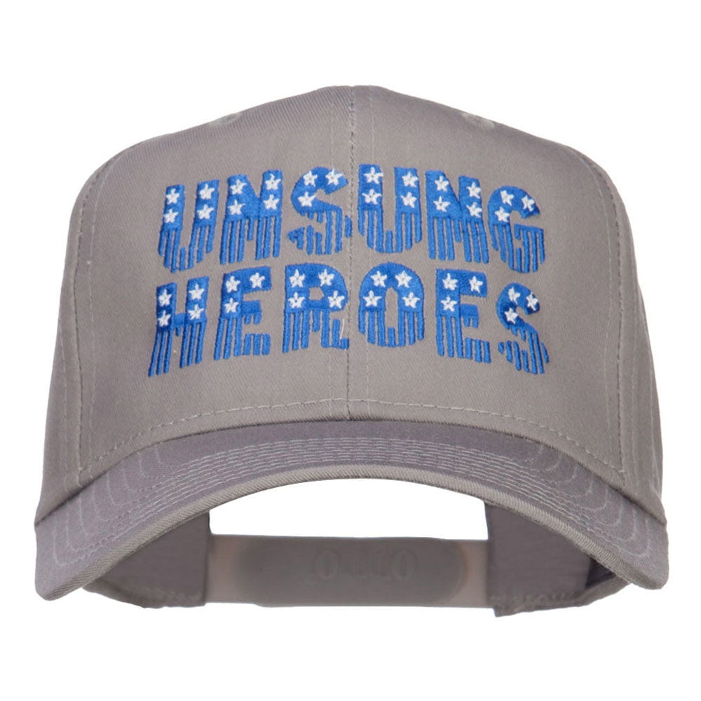 Unsung Heroes Embroidered High Profile Cap - Grey OSFM - Walmart.com