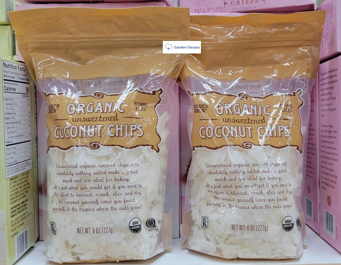 Unsweetened Coconut Chips 8oz 227g (Two Bags) - Walmart.com