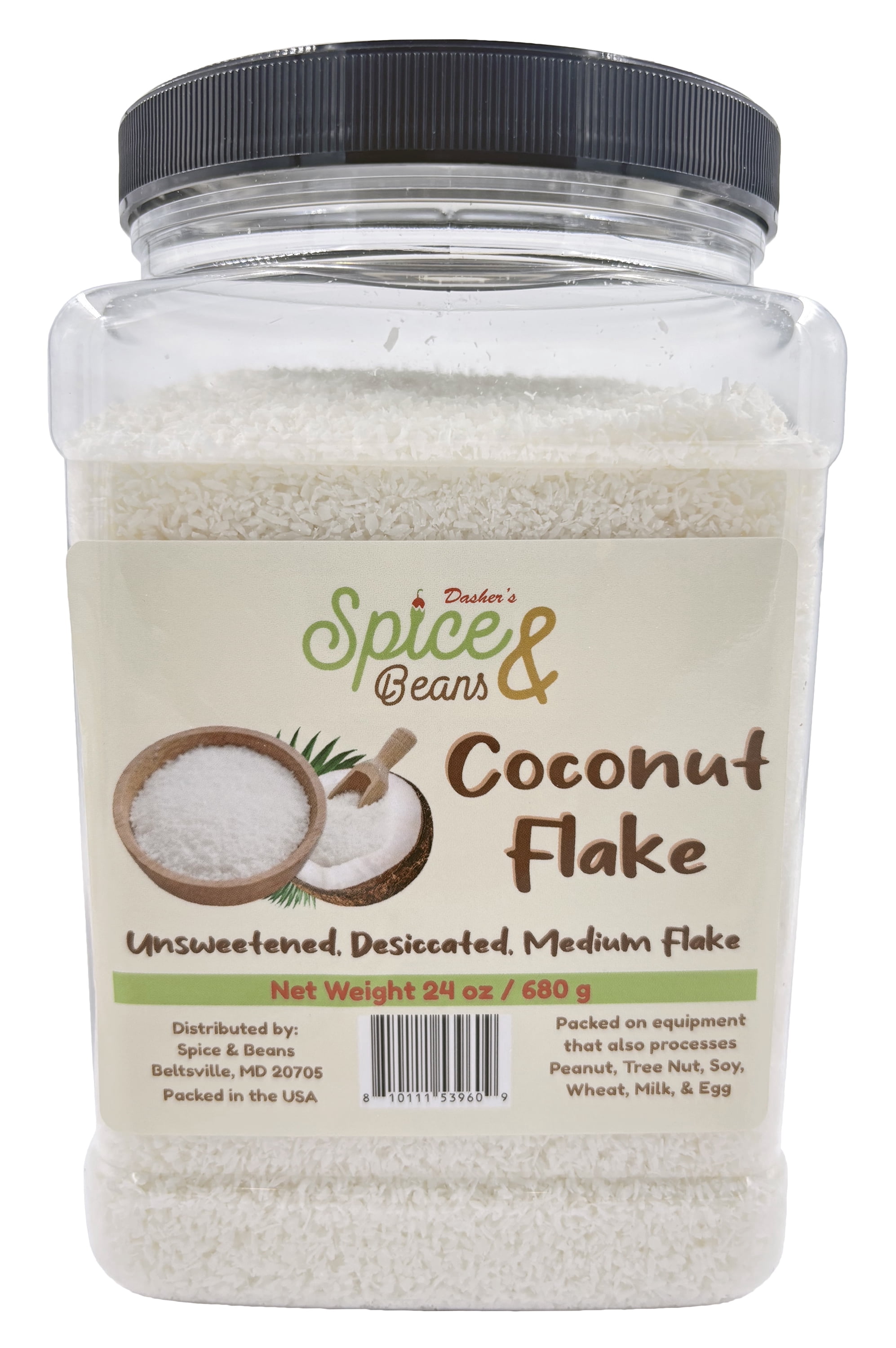 Unsweetened Coconut Flakes | Desiccated Dry Medium Flake | Made in ...