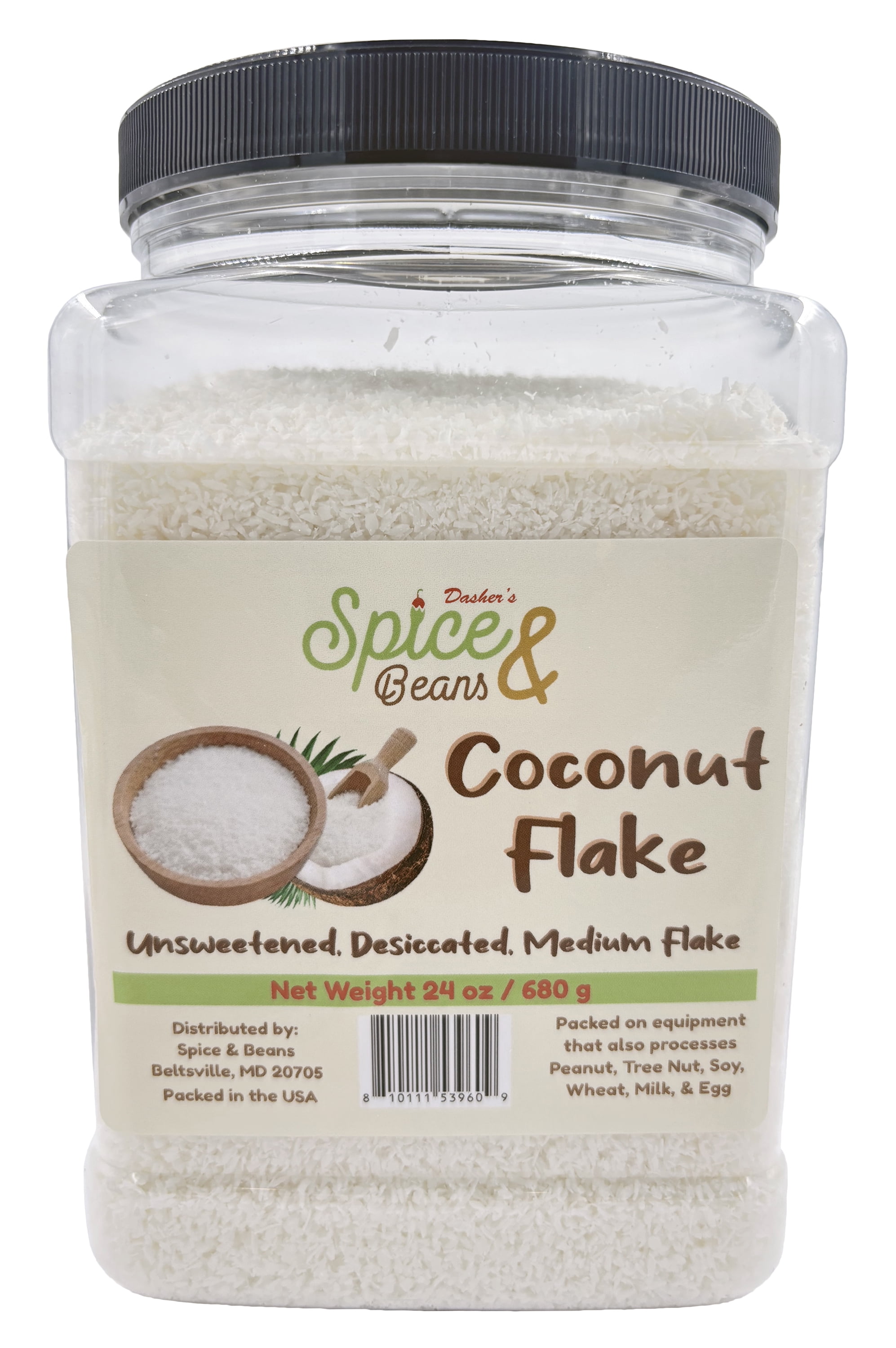 Unsweetened Coconut Flakes | Desiccated Dry Medium Flake | Made in ...