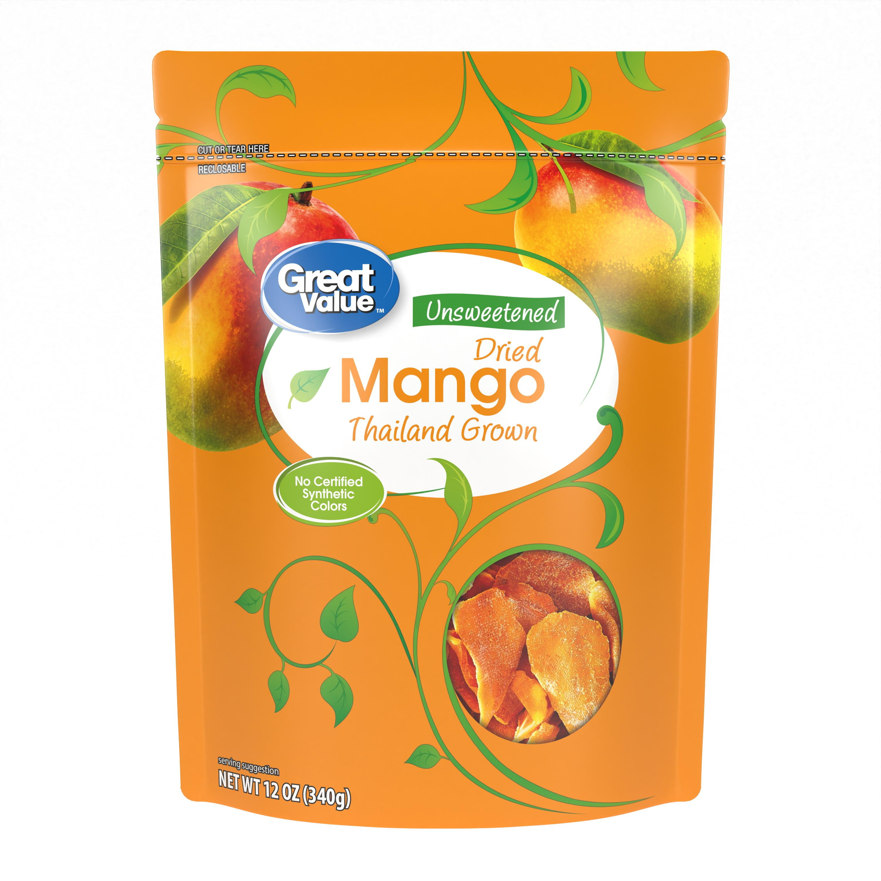 Unsweetened Dried Mango - Walmart.com