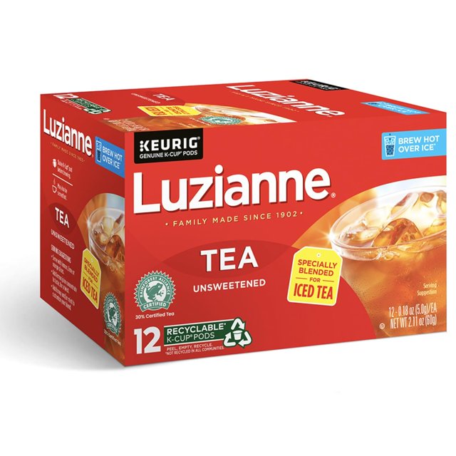 Unsweetened Iced Tea, Single Serve Tea K-Cups for Keurig, Authentic ...