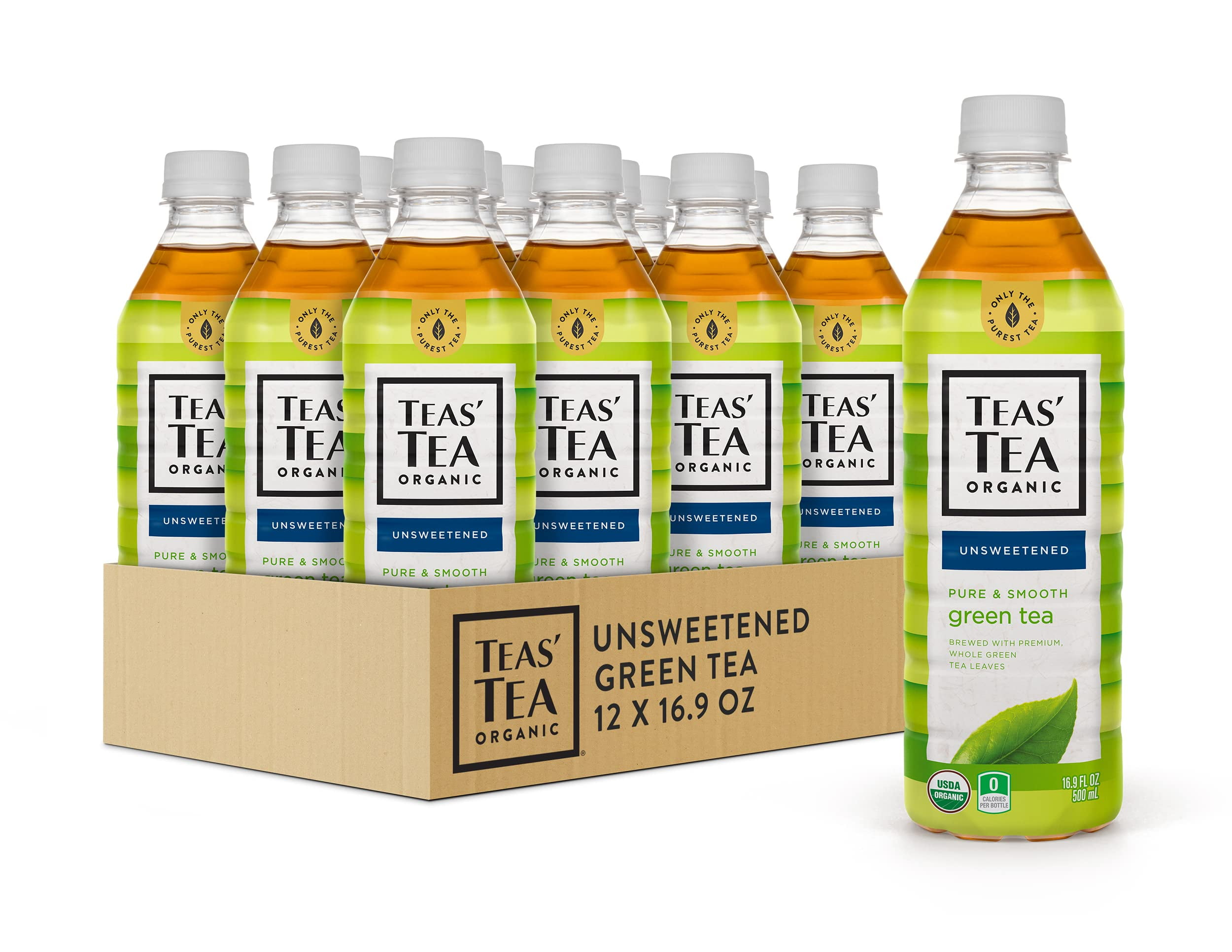 Teas' Tea Unsweetened Pure Green Tea, Organic, Sugar Free, 0 Calories ...