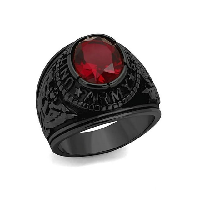 Untamed Pack Army Ring-Unisex, Stainless Steel, Gold Plated or Black ...