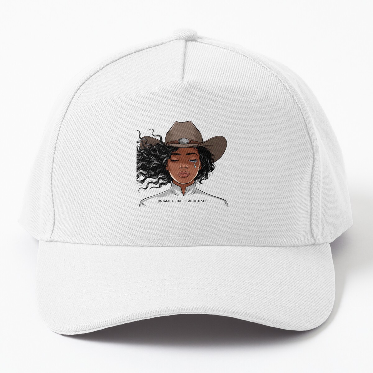 Untamed Spirit, Beautiful Soul, Empowered Black Cowgirl Baseball Cap ...