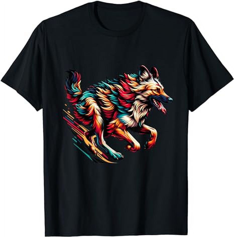 Untamed Spirit: The Essence of the Wild Dog T-Shirt - Walmart.com