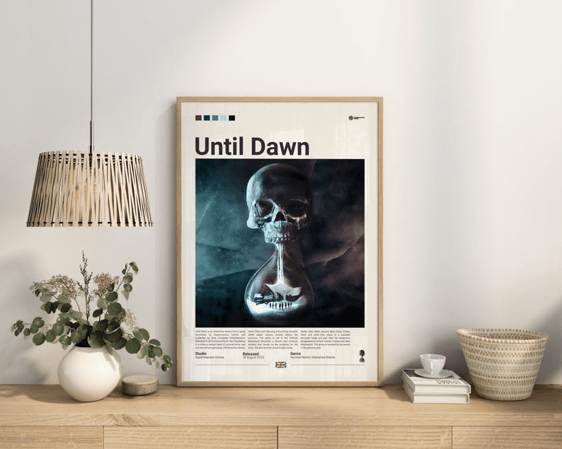 Until Dawn Poster, Gaming Room Poster, Until Dawn Fan Gift, Gaming ...