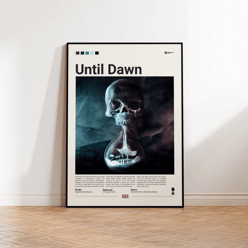 Until Dawn Poster, Gaming Room Poster, Until Dawn Fan Gift, Gaming ...