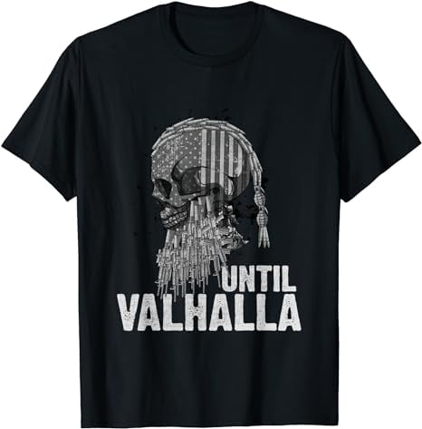 Until Valhalla Viking US Flag Vintage Shirt-Til Valhalla T-Shirt ...