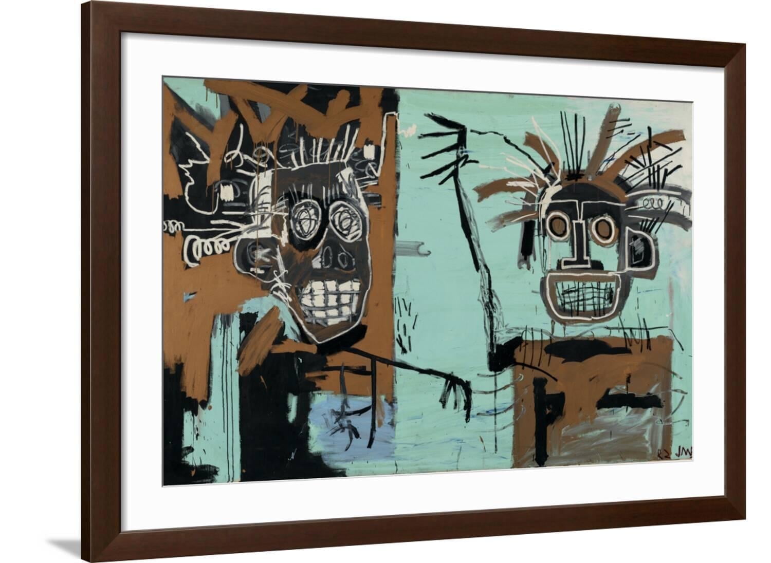 Art.com Untitled (Two Heads on Gold) 1982 Giclee Print by Jean-Michel ...
