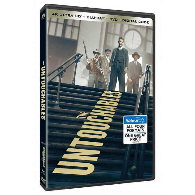 Untouchables (4K Ultra HD + Blu-Ray + DVD + Digital Copy) (Walmart ...