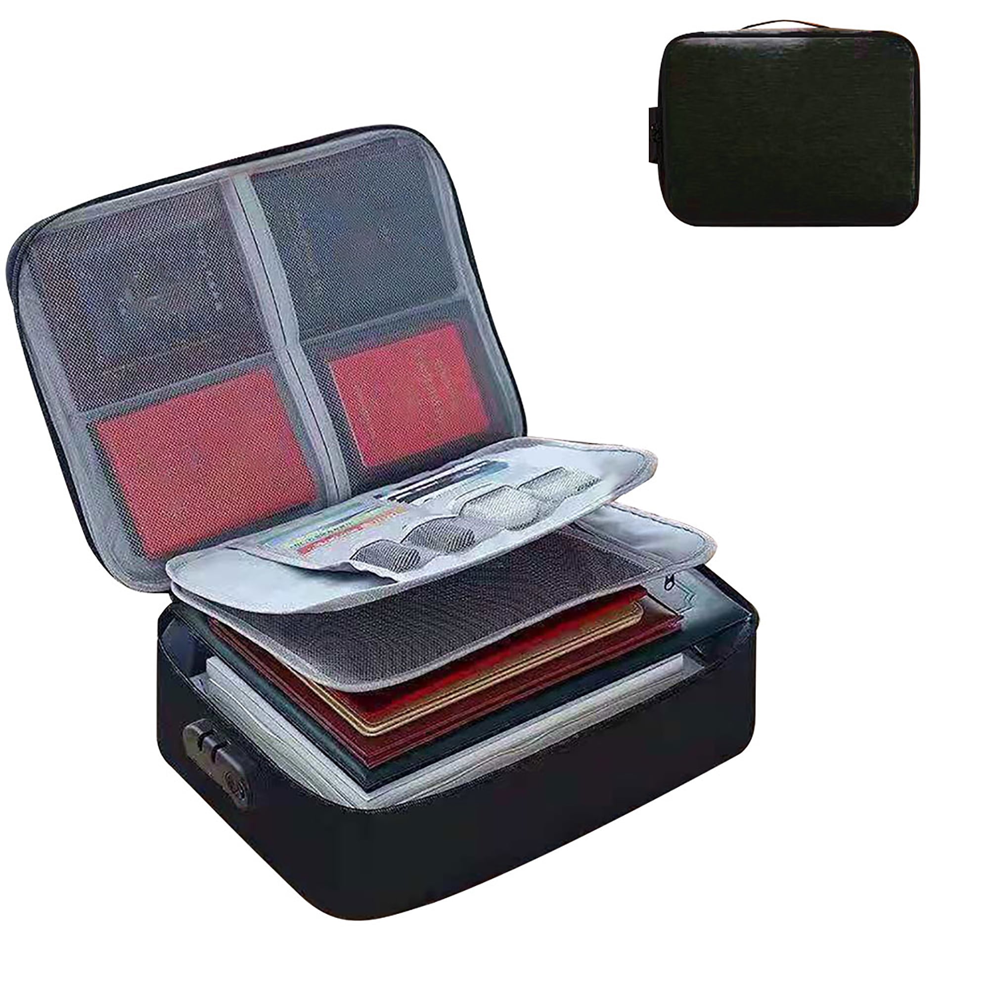 Untyo Waterproof Accordion File Organizer, 3-Layer Document Bag with ...