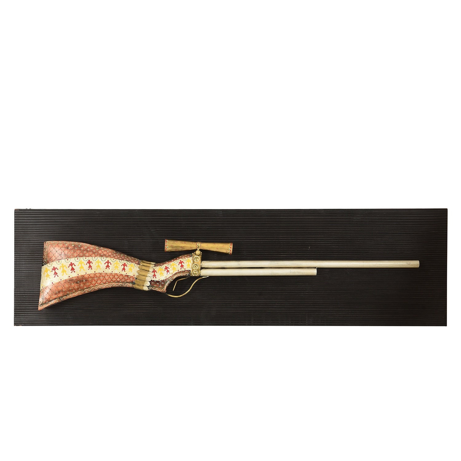 Unusual Hand Painted Rifle Wall DÃ©cor | Jeweled Royal Gun Wall Art ...