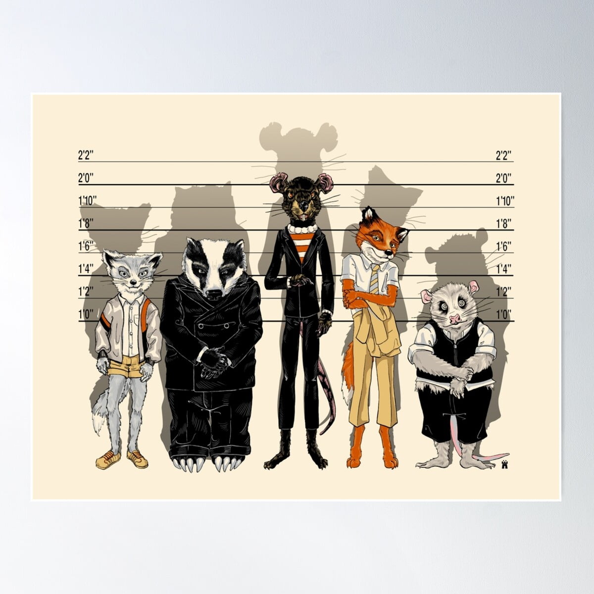 Unusual Suspects Poster Wall Art, Modern Wall Decor For Living Room ...