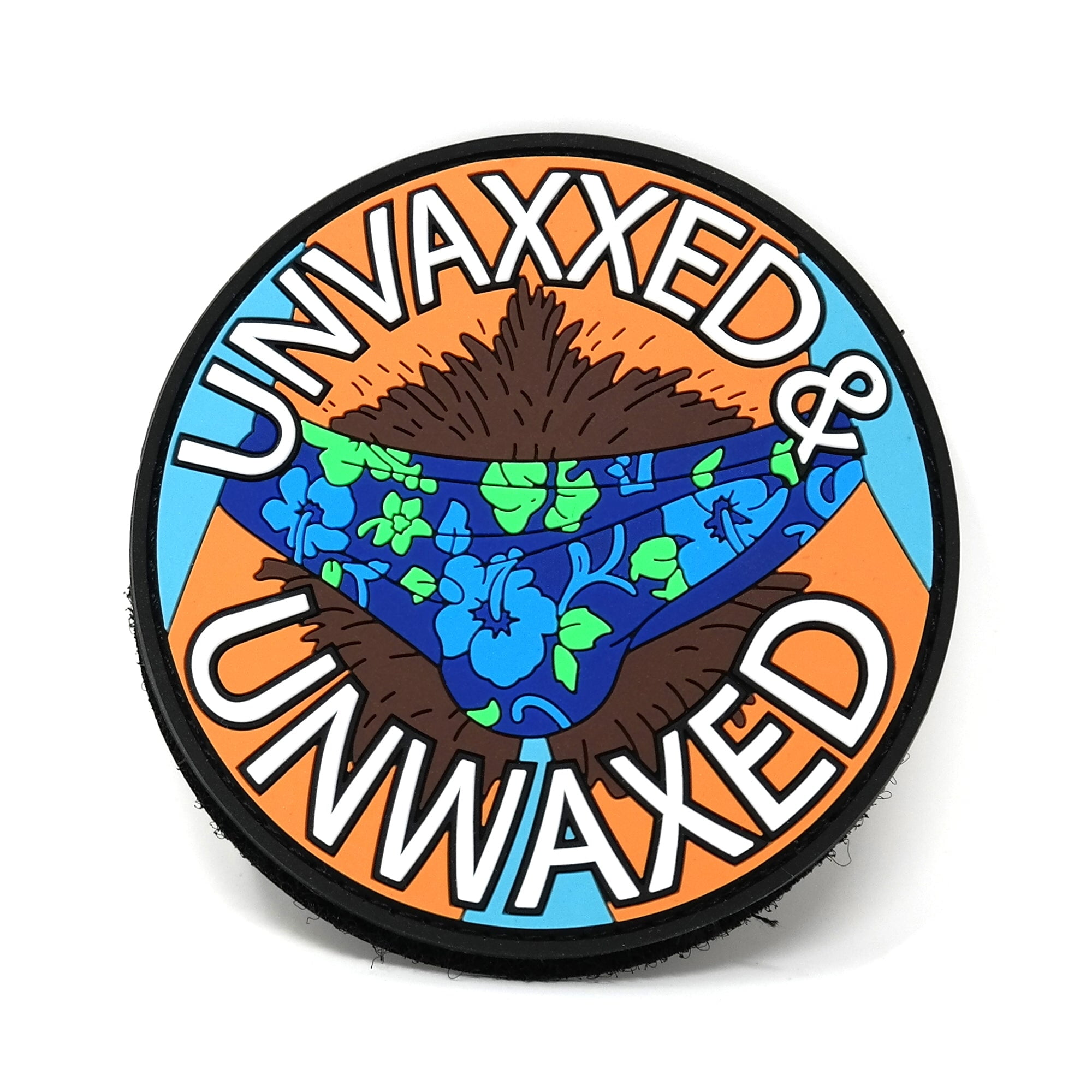 Unvaxxed & Unwaxed PVC Hook and Loop Patch | Funny Tactical Patch ...