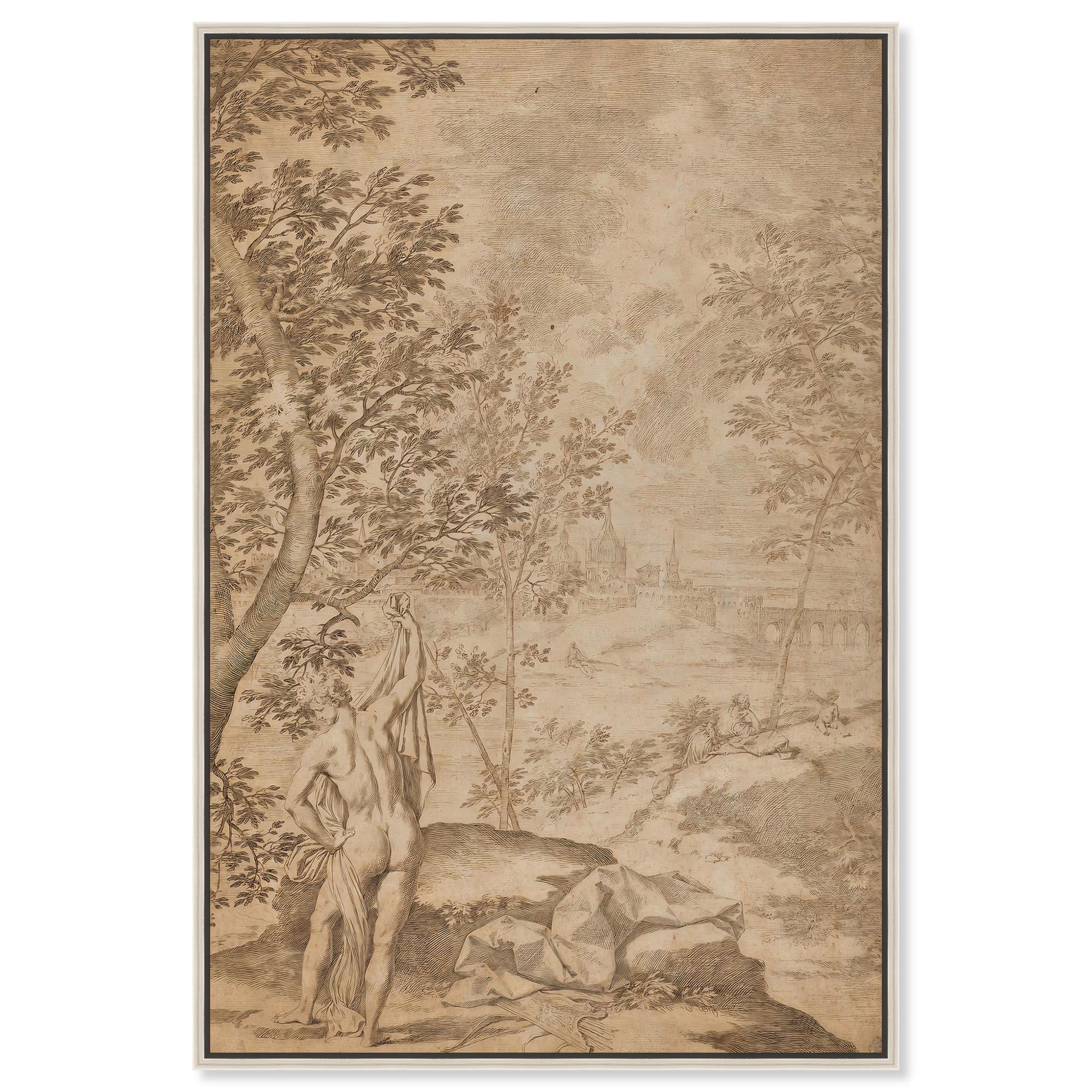 Unveiled in Nature Canvas Vintage Landscape Art by Art Remedy, Silver ...