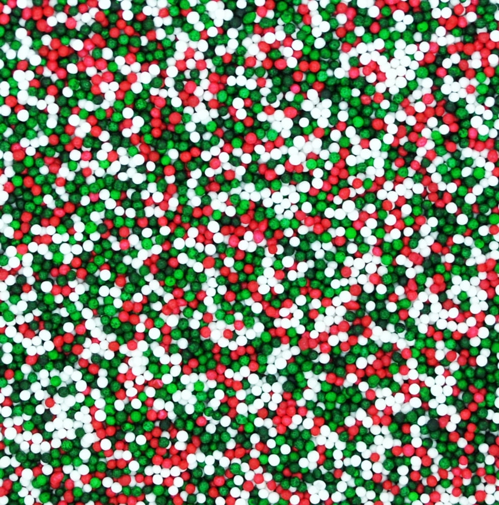 SweetGourmet Jingle Mix | Red Green White Christmas Nonpareils | 15oz ...