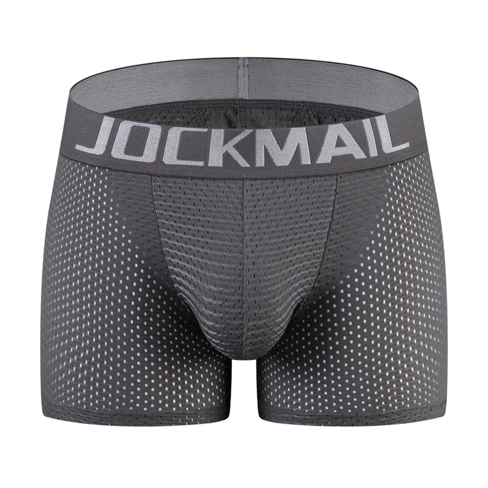 Uocefik Athletic Works Boxer Briefs Stretch Hollow Mesh Sexy Mens