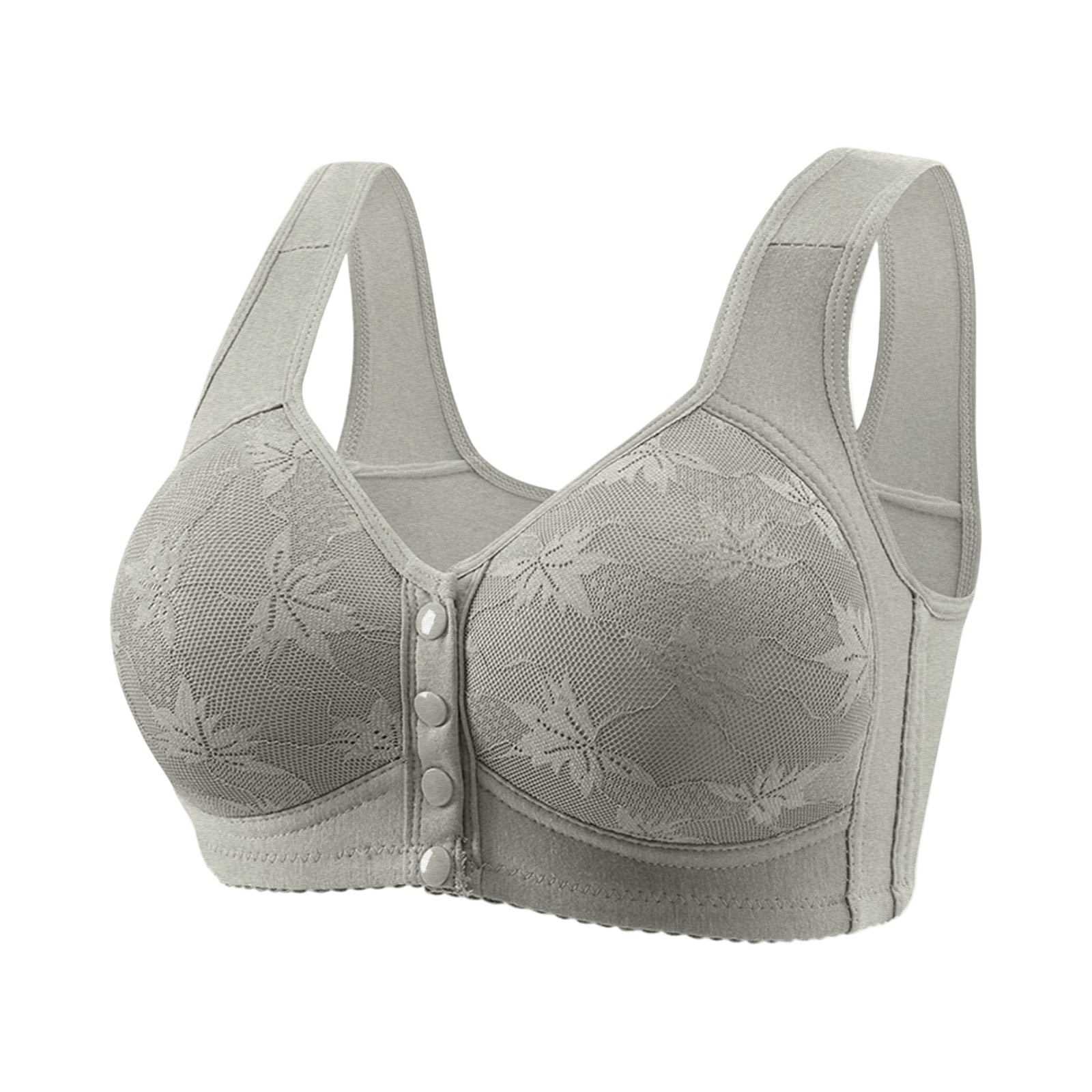 UoCefik Daisy Bras for Older Women Front Closure Bra Full Coverage ...