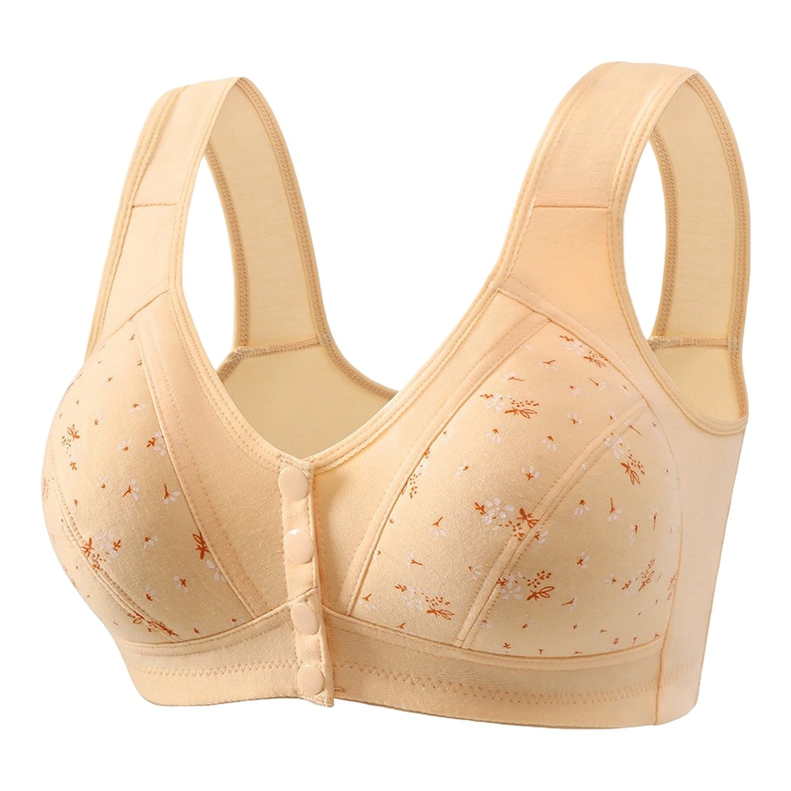 UoCefik Daisy Bras for Older Women Front Closure Push up Bra No ...