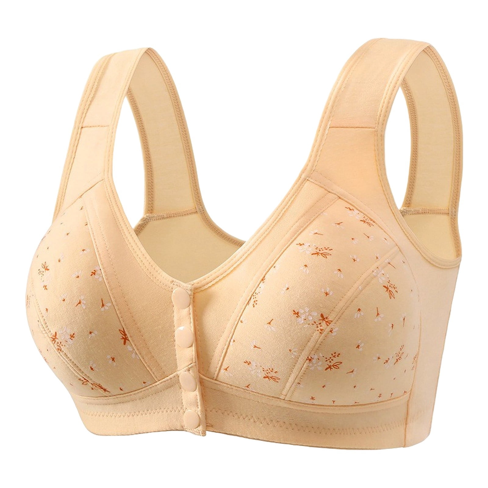 UoCefik Daisy Bras for Older Women Front Closure Push up Bra No ...