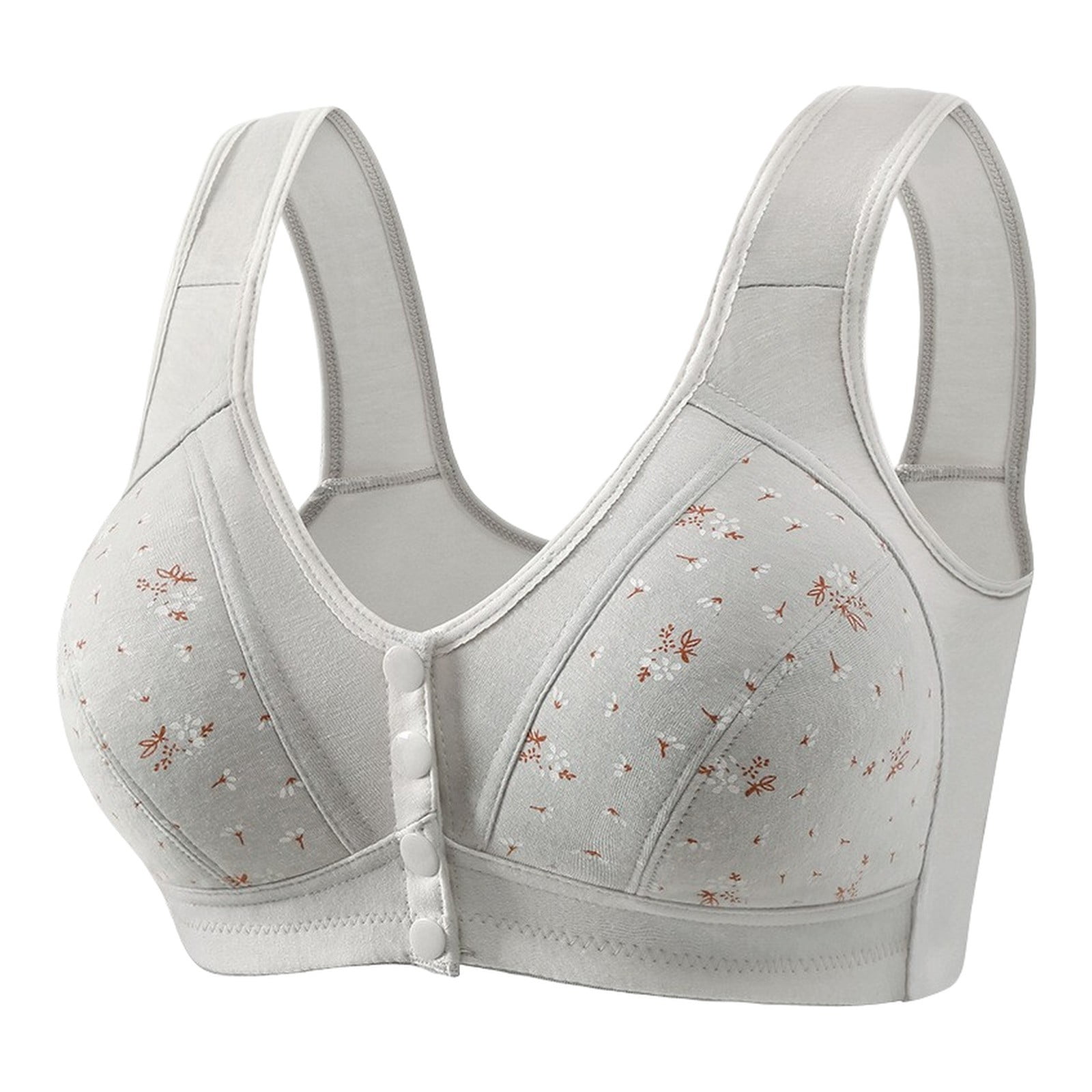 UoCefik Daisy Bras for Older Women Front Closure Push up Bra No ...