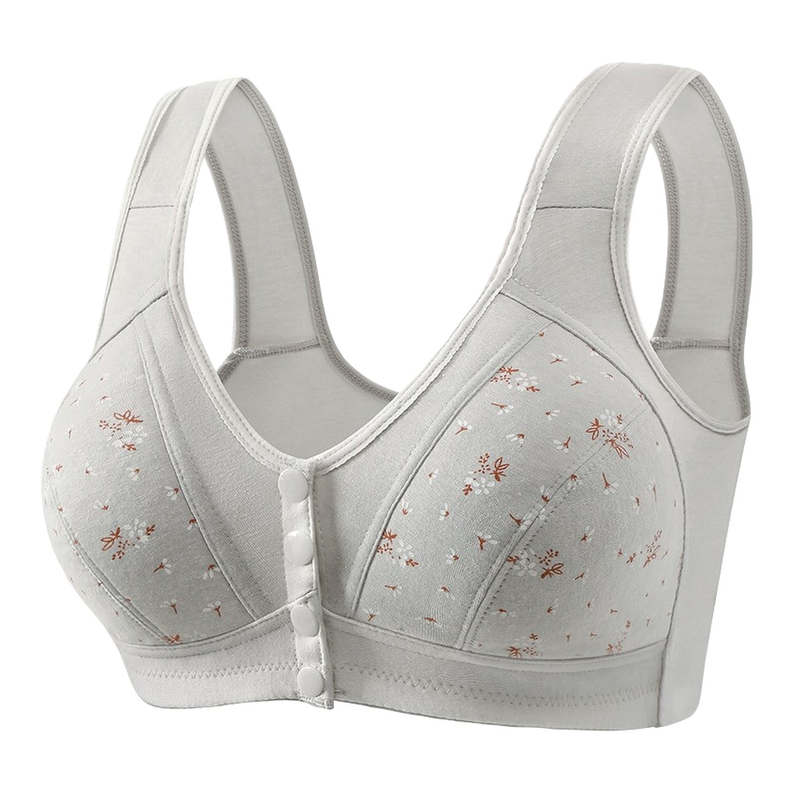 UoCefik Daisy Bras for Older Women Front Closure Push up Bra No ...