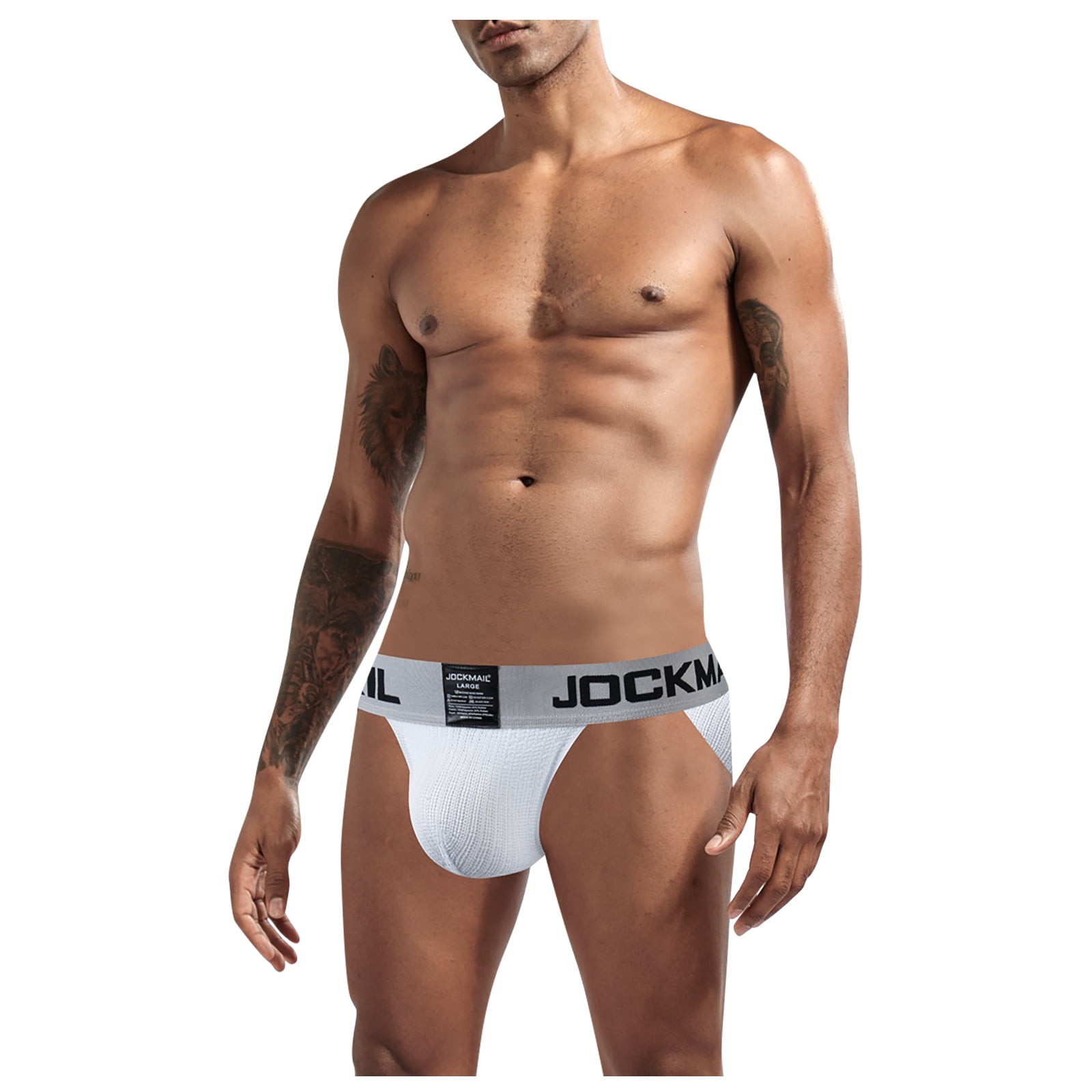 Uocefik Man Thong Classic Solid Color Jockstrap G String Mens Sexy
