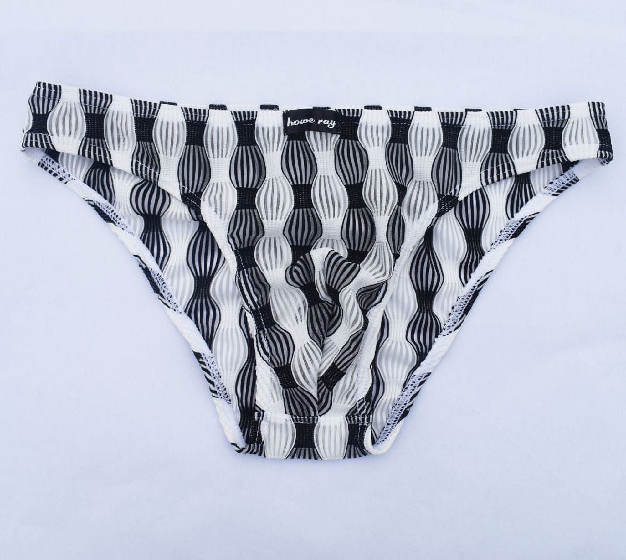 Uocefik Mens Thongs Underwear Breathable Mesh G String Low Rise