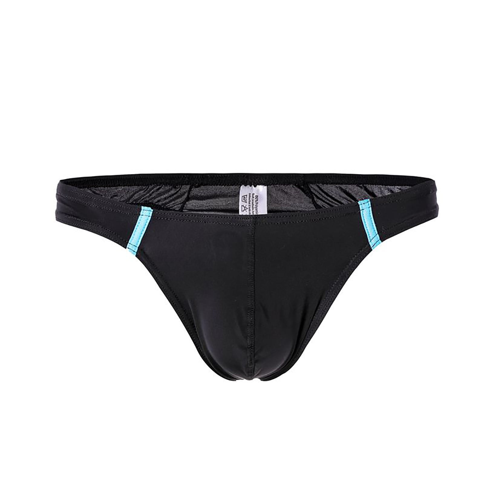 Uocefik Sexy Thongs For Men Classic Cotton G String Solid Color Men Underwear Brief Low Rise
