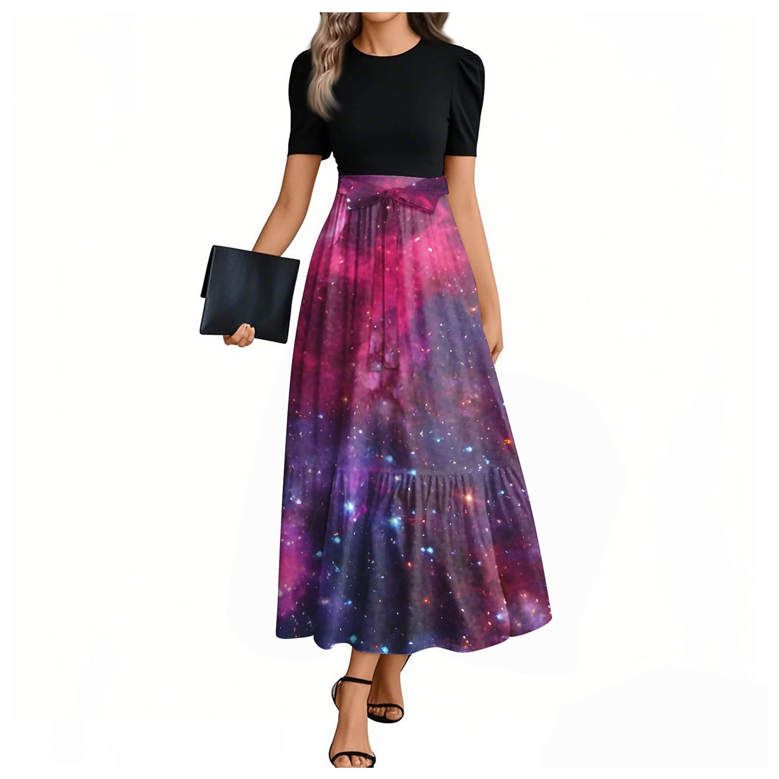 UoCefik Spring Dresses For Women 2025 Wedding Guest Flowy Floral ...