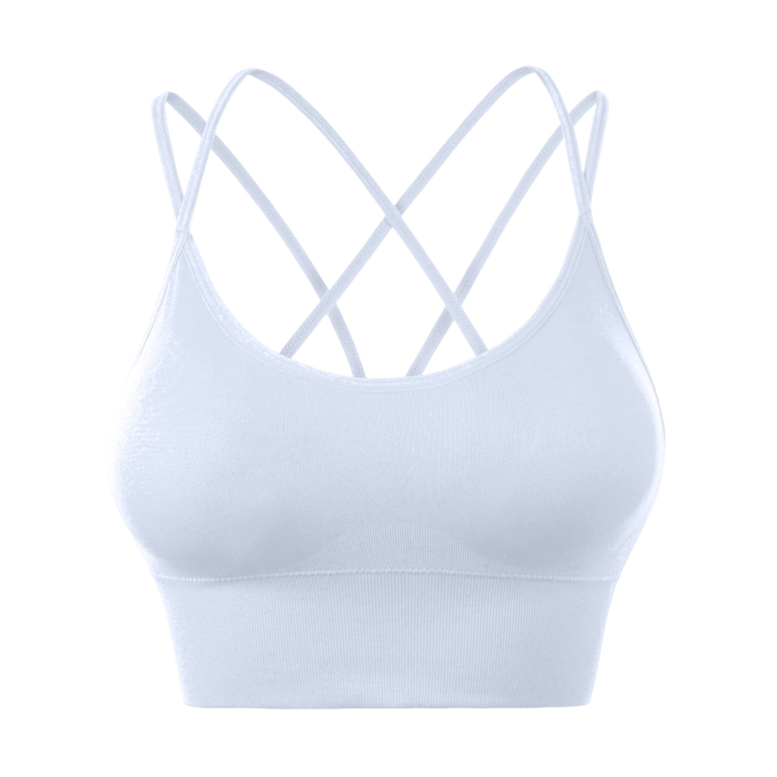 UoCefik Strappy Sports Bra for Women Yoga Sports Bras Criss-Cross Back ...
