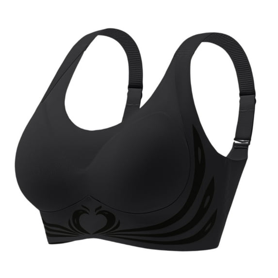 UoCefik No Underwire Push Up Bras for Women V Neck Wireless Full ...