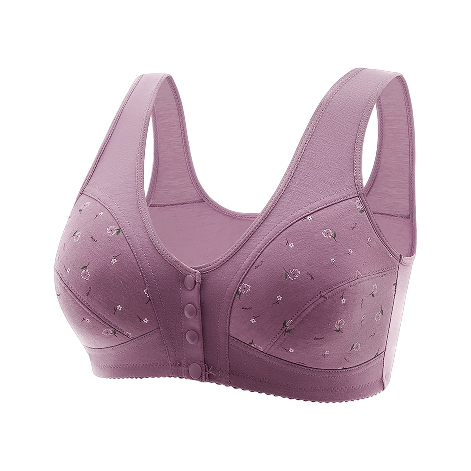 UoCefik Women's Bras for Older Women No Underwire Comfort Front Closure ...