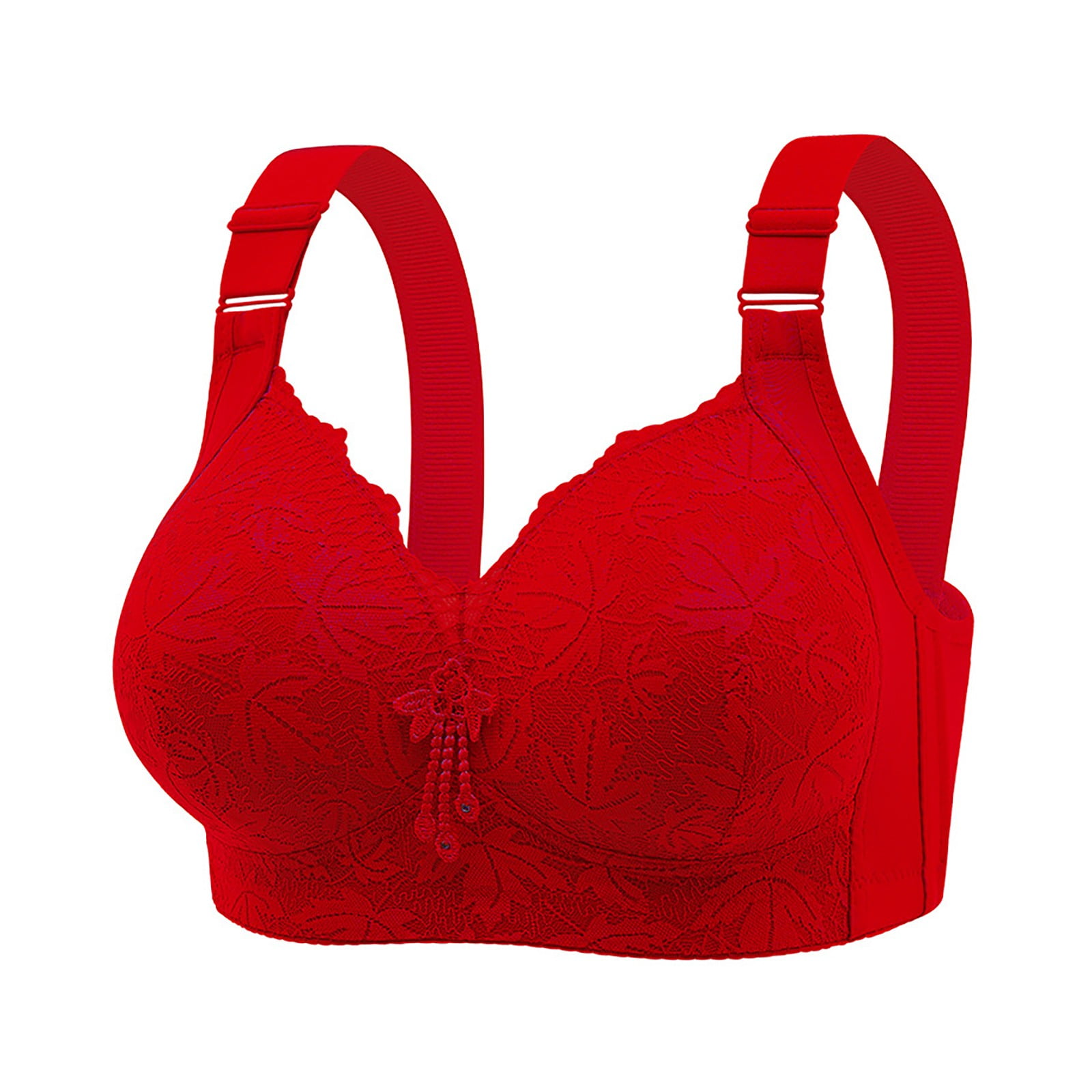 UoCefik Women's Push Up Everyday Bras Comfortable Wireless Bra Floral ...