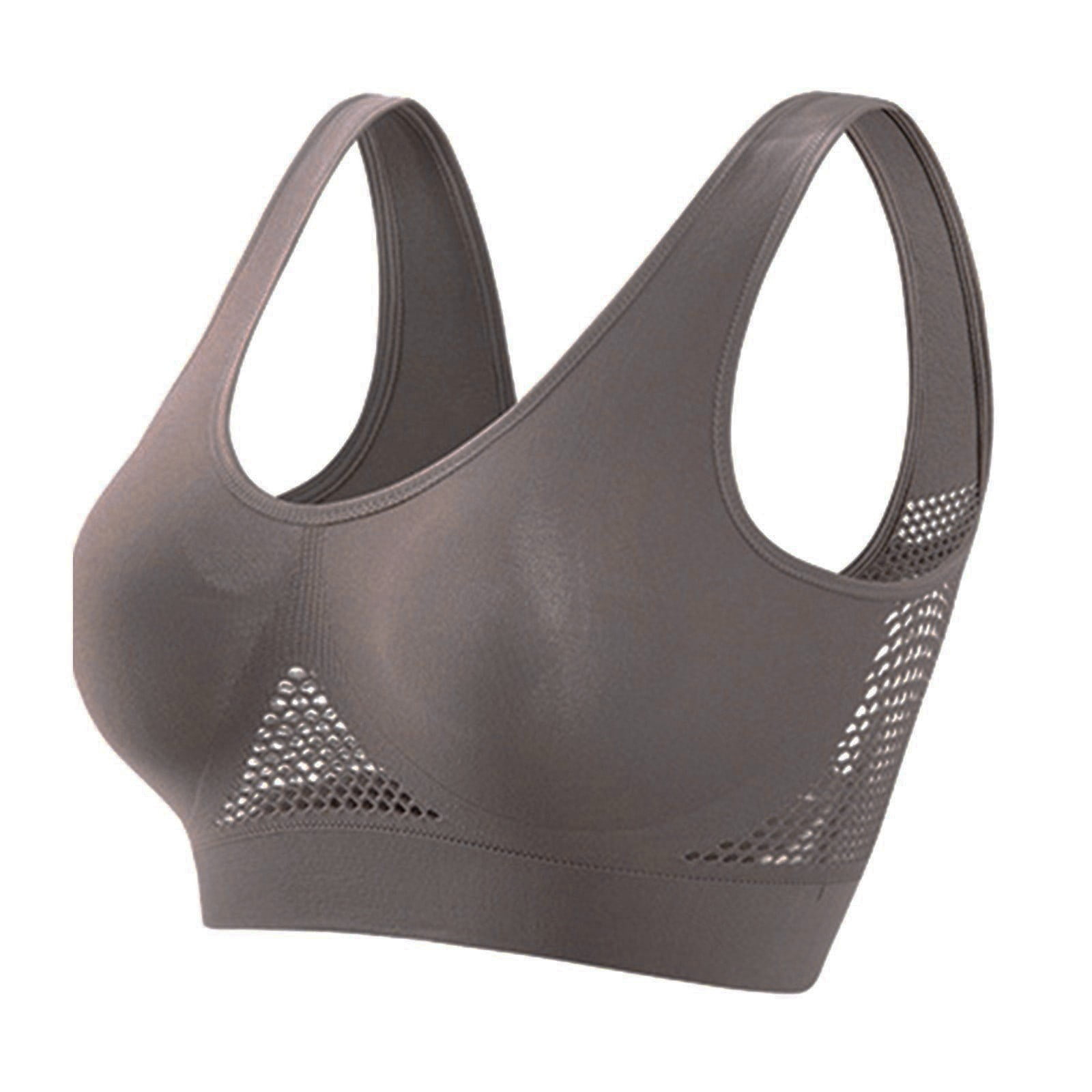 UoCefik Plus Size Push Up Bras for Women Wireless Mesh Breathable Anti ...