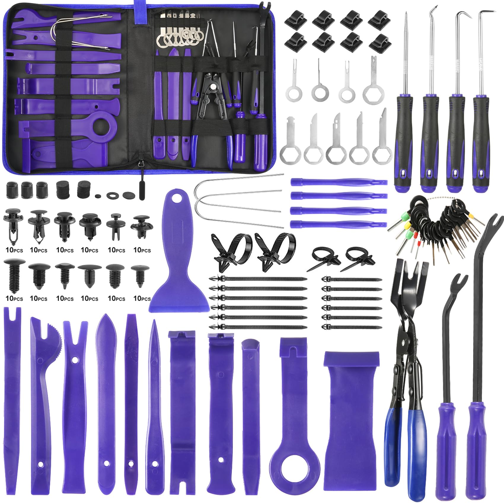 Uolor 342Pcs Trim Removal IFF17 Tool Kit, Car Audio Radio Stereo ...