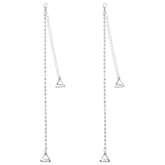 Uonlytech 1 Pair Rhinestone Bra Shoulder Straps Single Row Design for ...