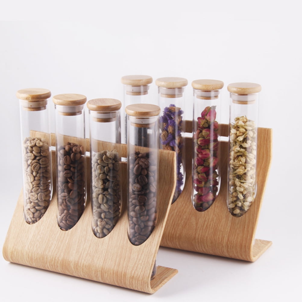Uonlytech 1 Set Coffee Bean Tubes with Stand for Tea and Coffee ...