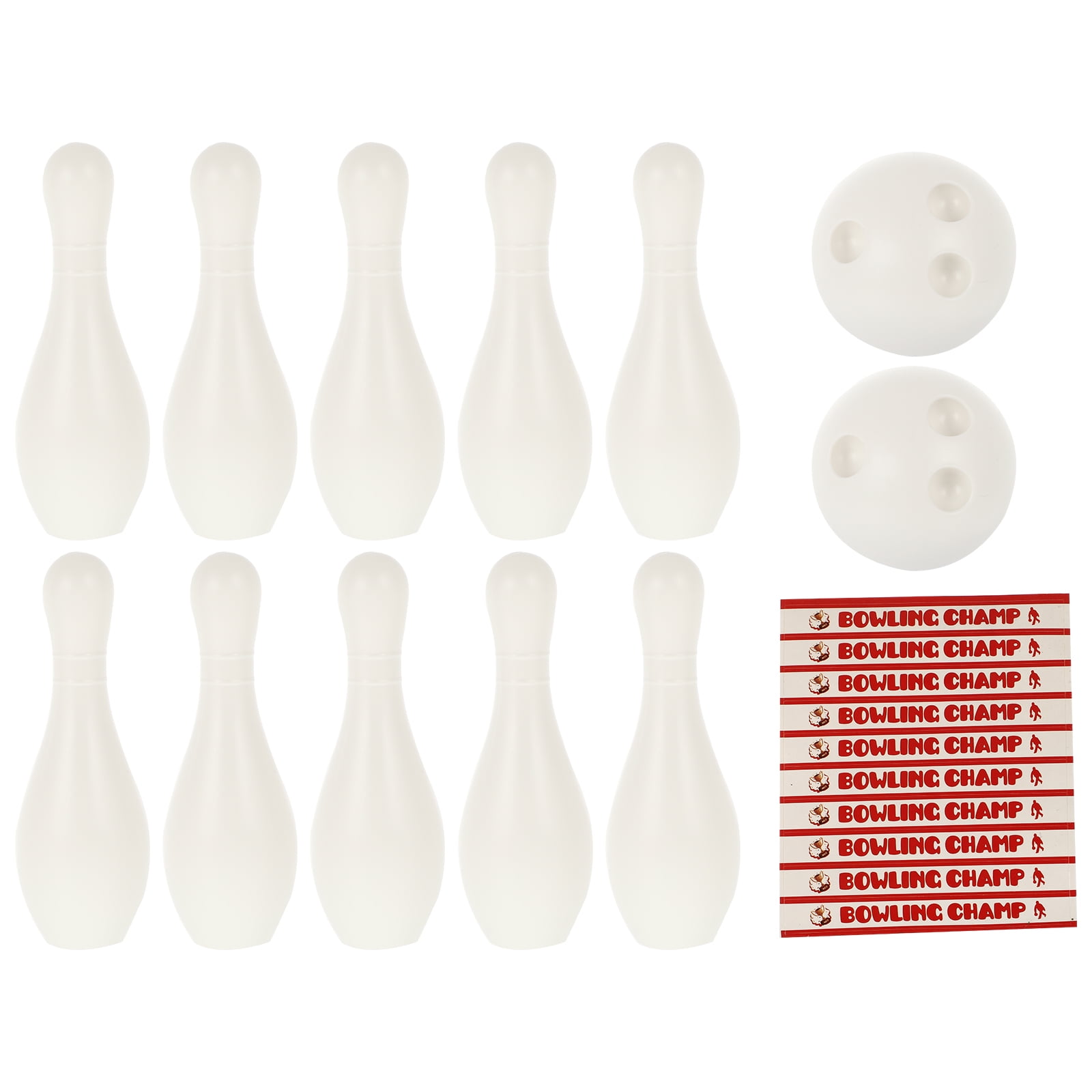 Uonlytech 1 Set Mini Bowling Game Supplies Plastic Kid Bowling Kit Kids ...