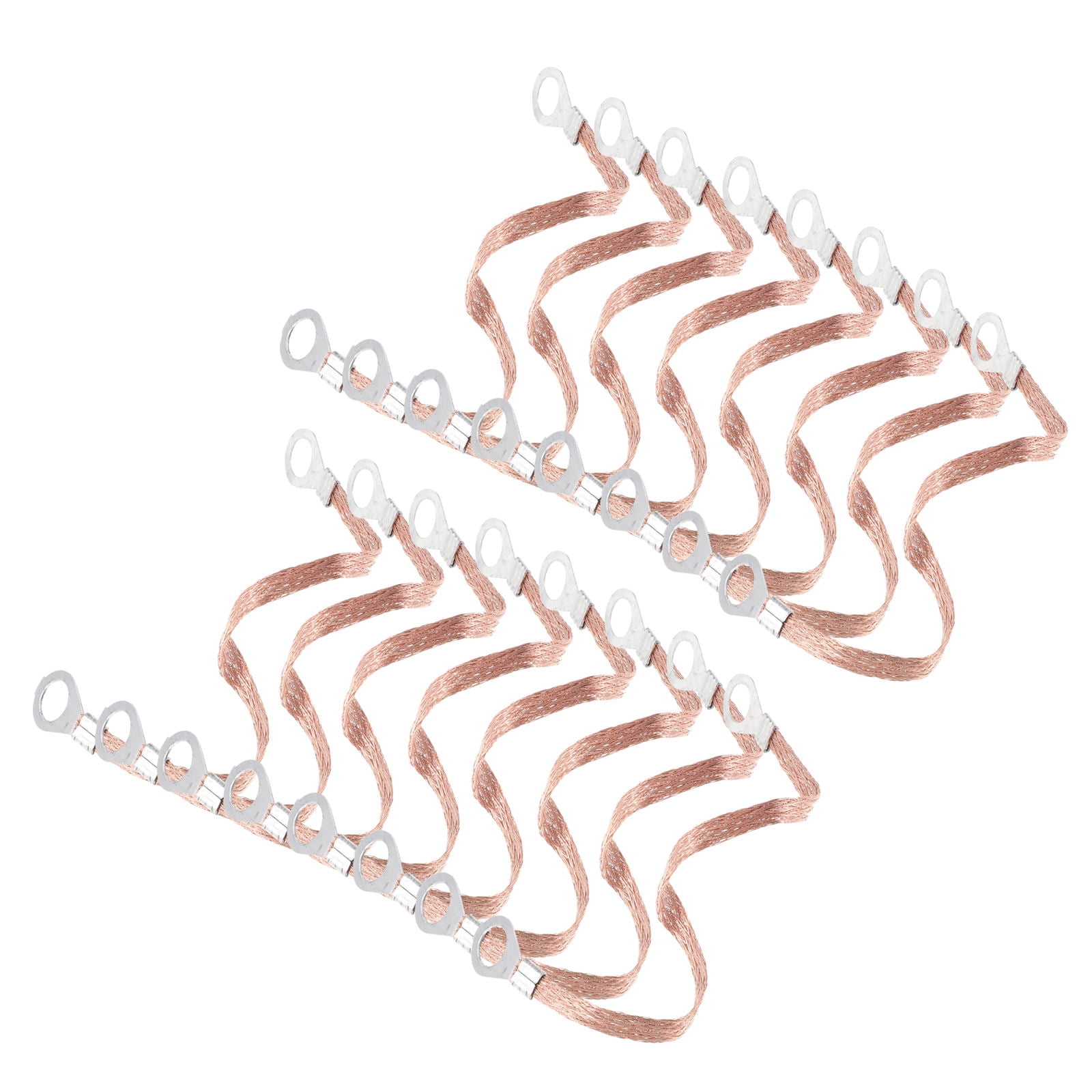 Uonlytech 100Pcs Durable Braided Copper Wire Ground Cable for Home ...