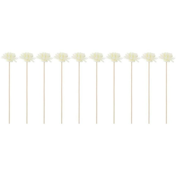 Uonlytech Diffuser Flower Sticks Simulated Pe Flowers White for Room ...