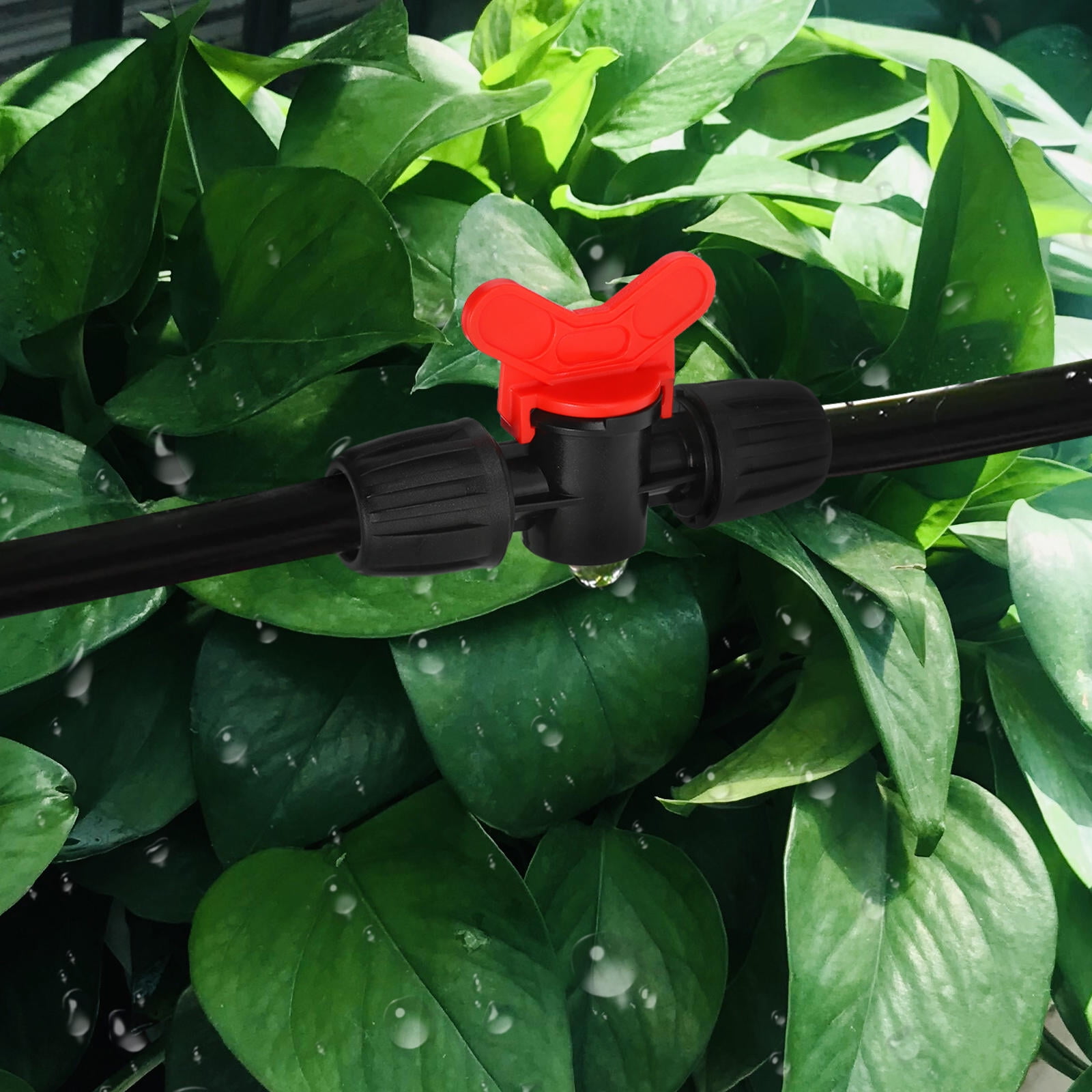 Uonlytech 13Pcs Black PE Water Pipe Switch Joint for Irrigation Drip ...