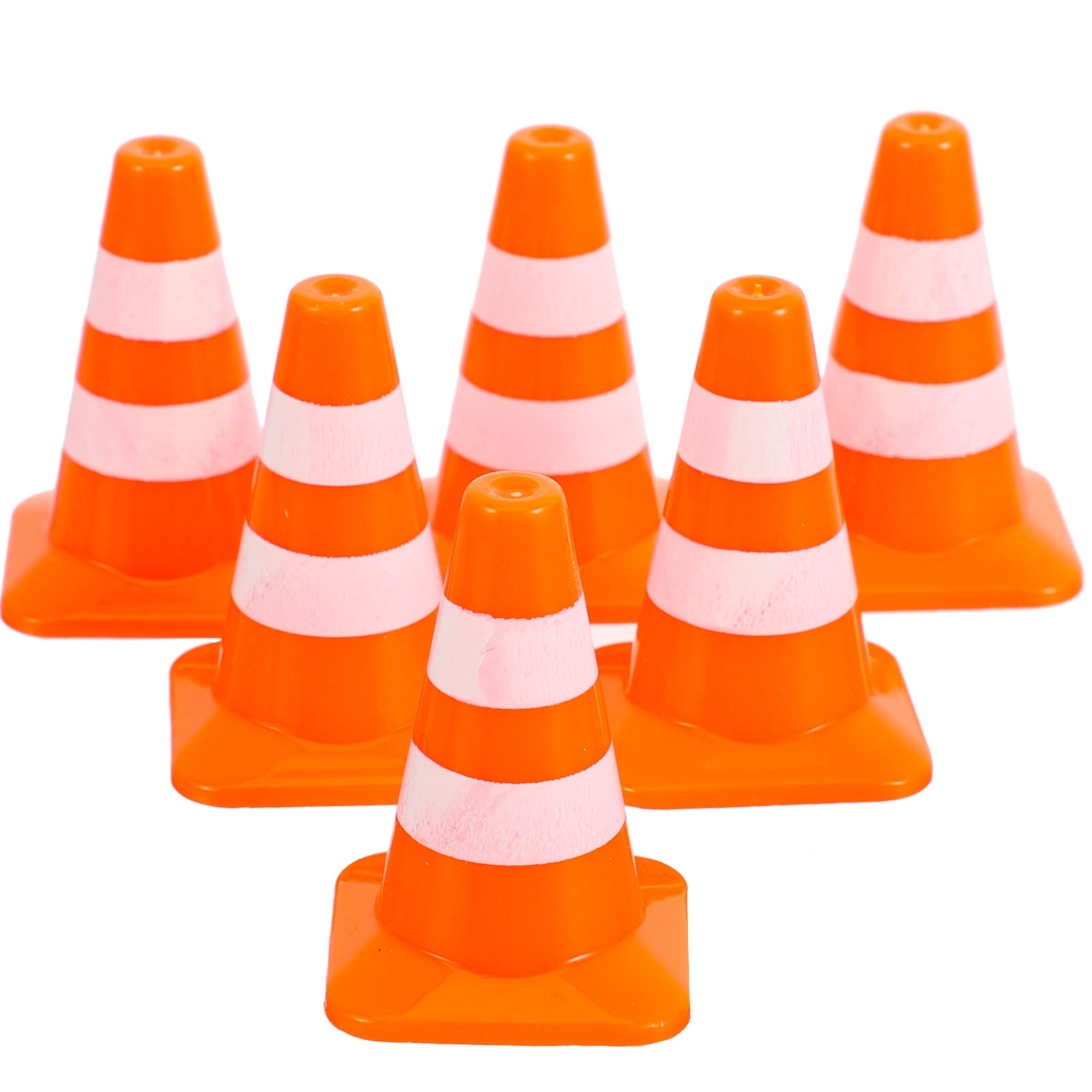 Uonlytech 14pcs Construction Cones Miniature Road Cone Orange Mini ...