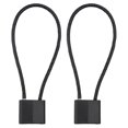 Uonlytech 2Pcs Lock Cable Metal Wire Lock Black with Key Wear Resistant ...