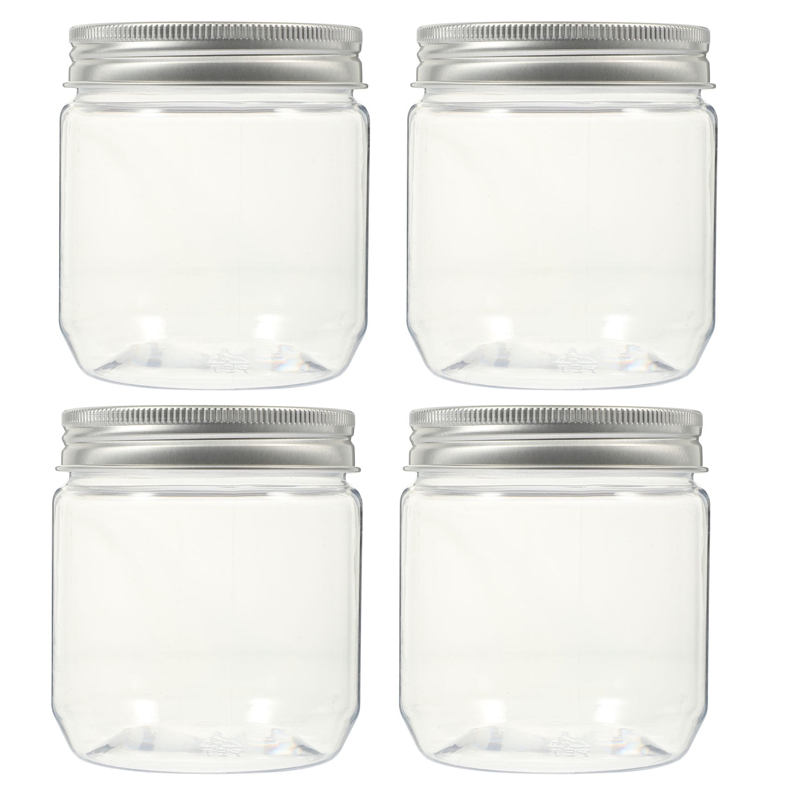 Uonlytech 4PCS Transparent Pantry Storage Containers Clear Container ...