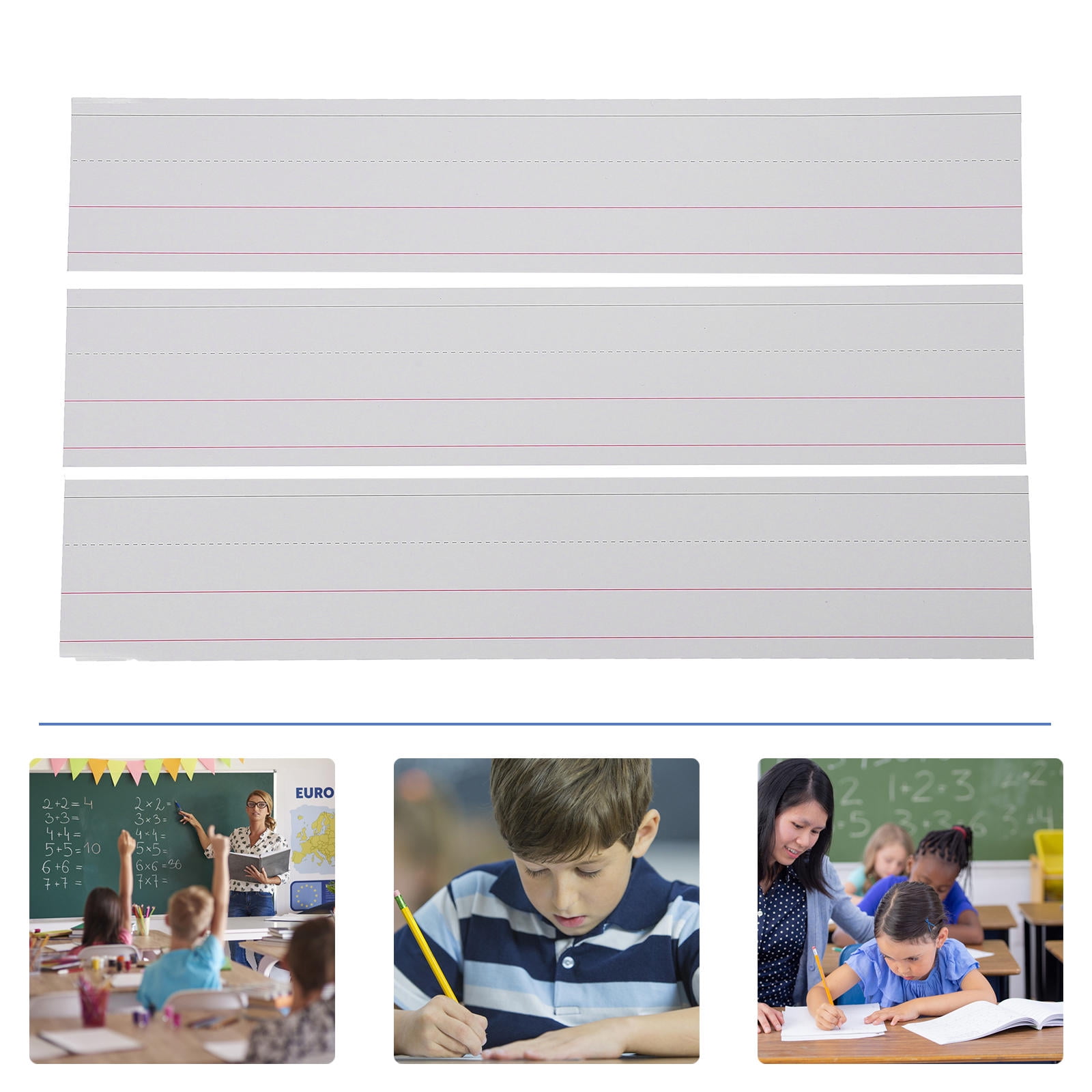 Uonlytech 50Pcs Wipeable Sentence Strips for Bulletin Board Classroom ...